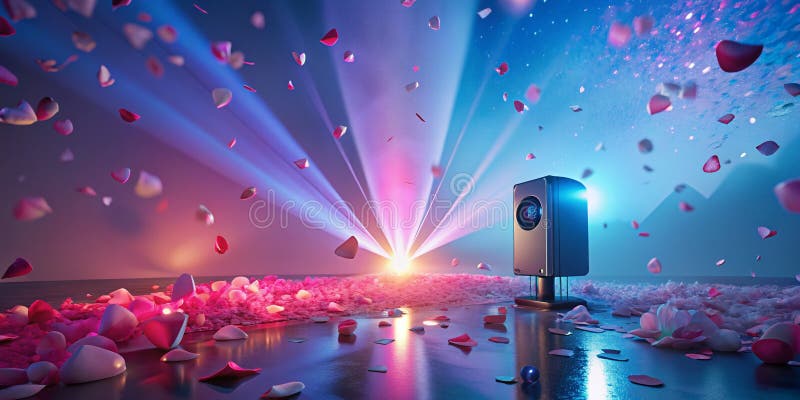 Dynamic 3D Projection Mapping Floating Forms and Neon Petals Dance in a ...