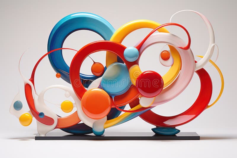 Dynamic 3D Render: Abstract Urethane Paint Sculpture, a Powerhouse of ...