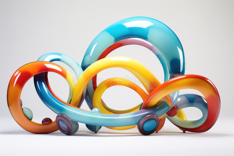 Dynamic 3D Render: Abstract Urethane Paint Sculpture, a Powerhouse of ...