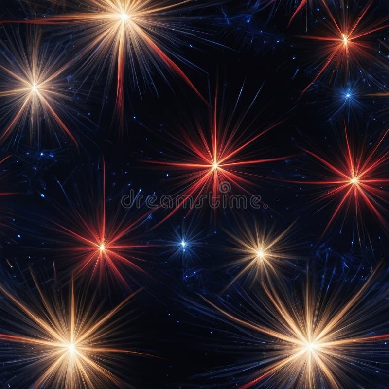 Dynamic 3D Render of Exploding Firework with Red, White, and Blue ...