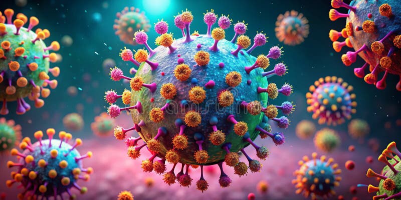Animated 3D Virus Model with Looping Animation Ideal for Scientific ...