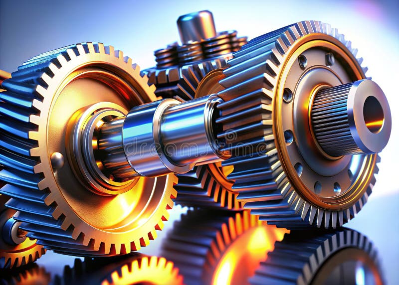 Enhancing Industrial Machinery Performance a 3D Render of a Gear ...