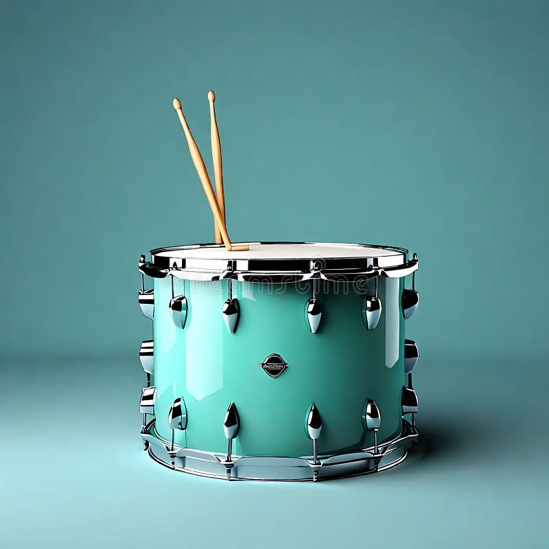 Dynamic 3D Rendered Illustration of a Beats Drum on Solid Background ...