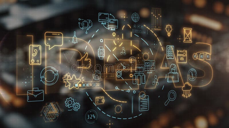 Three-dimensional Animation of a Business Strategy Infographics Stock ...