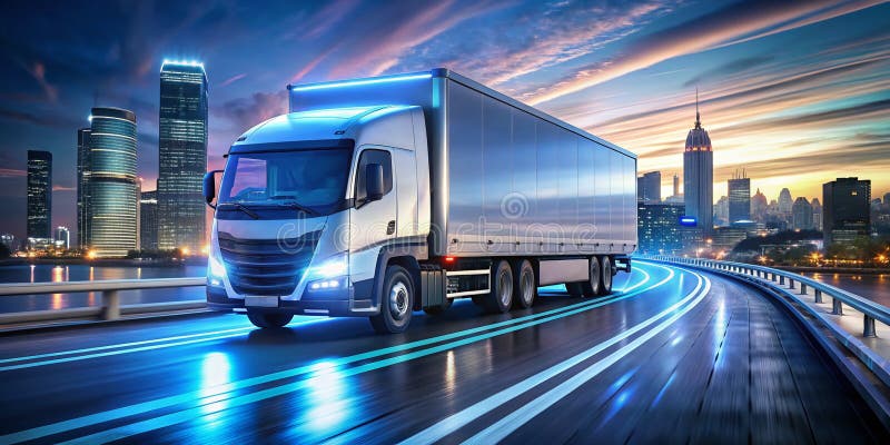 Efficient Cargo Van a 3D Render of a Modern Delivery Vehicle on the ...