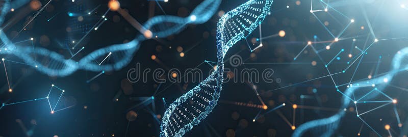 Dynamic 3D Representation of a DNA Strand Intertwined with Digital Data ...