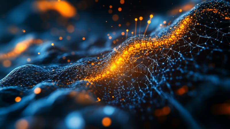 Dynamic 3D Representation of Neural Network Structure, Showcasing ...