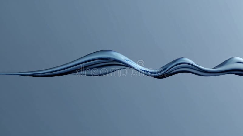 Dynamic 3D Silver Soundwave Animation — Abstract Tech Visualization ...