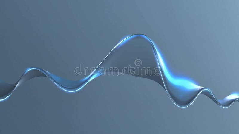 Dynamic 3D Silver Soundwave Animation — Abstract Tech Visualization ...