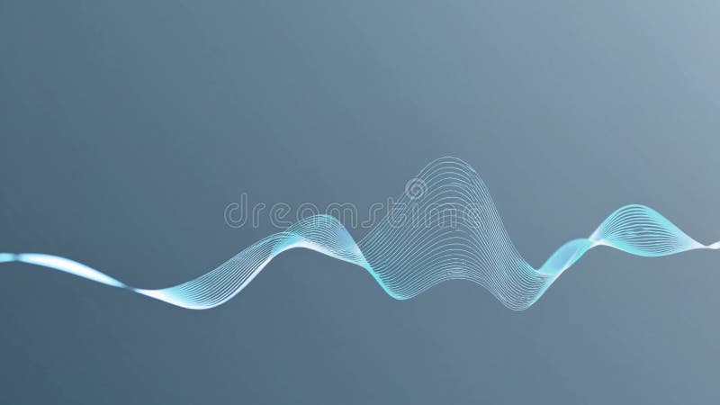 Dynamic 3D Silver Soundwave Animation — Abstract Tech Visualization ...