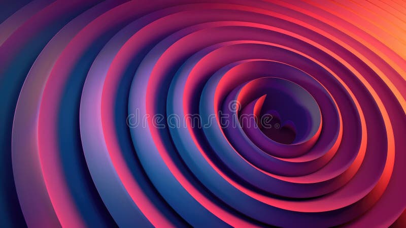 Vibrant and Dynamic Abstract 3D Spiral Gradient Art with Mesmerizing ...