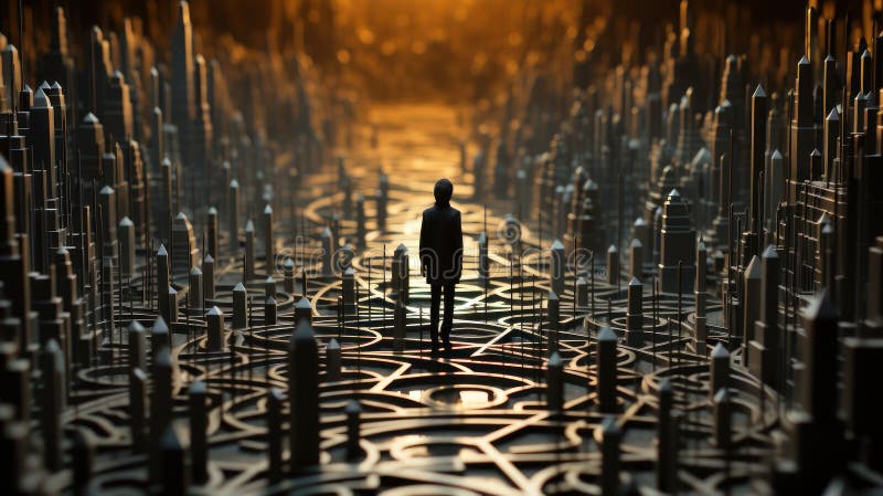 Dynamic 3D Stick Figures: a Playful Dance of Forms Stock Illustration ...