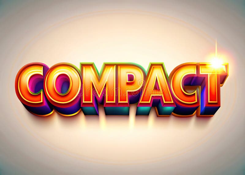 Dynamic 3D Typography a Compact Visually Striking Graphic Design with ...