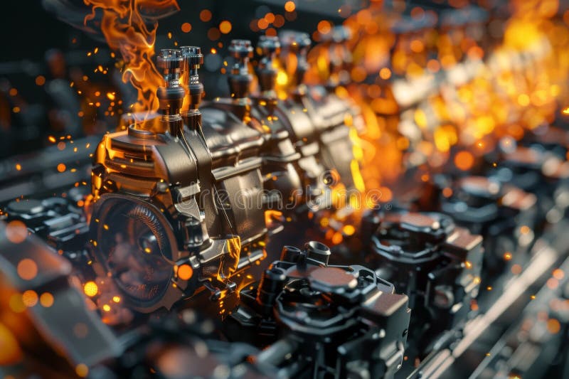 Explosions Pistons Stock Illustrations – 9 Explosions Pistons Stock ...