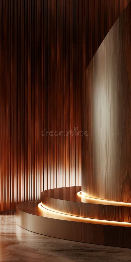 Dynamic 3D Visualization of an Award Podium Stock Illustration ...