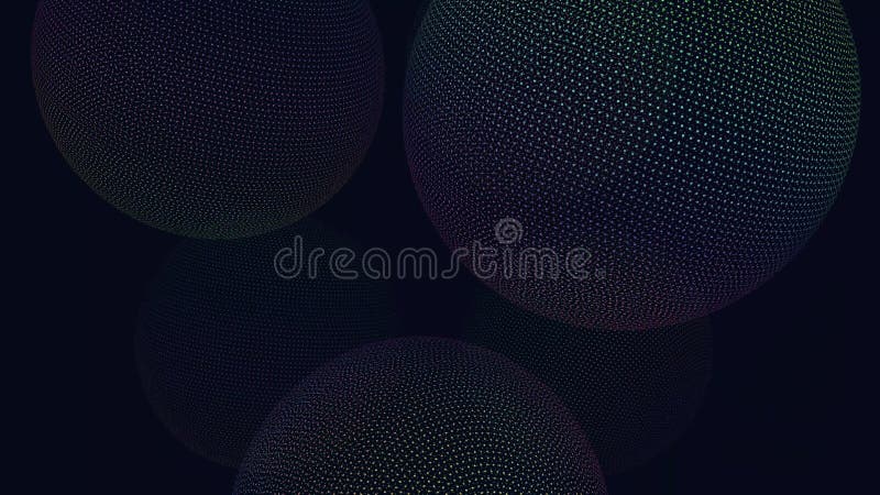 Dynamic Dance of Circles an Enchanting Dot Pattern in Motion Stock ...
