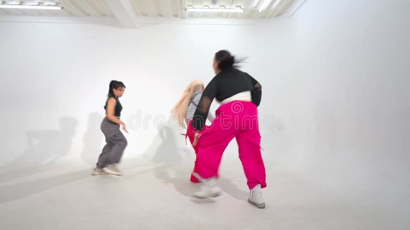 Dynamic Dance Performance in Minimalist Studio Stock Footage - Video of ...
