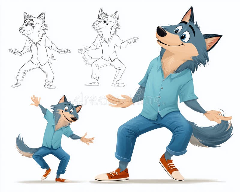 Dynamic Dancing Wolf Visual Prompt Generator Unleash Creative Potential ...