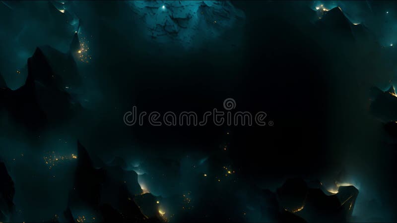 Dynamic Dark Blue Backdrop with Abstract Animation, Perfect for Digital ...