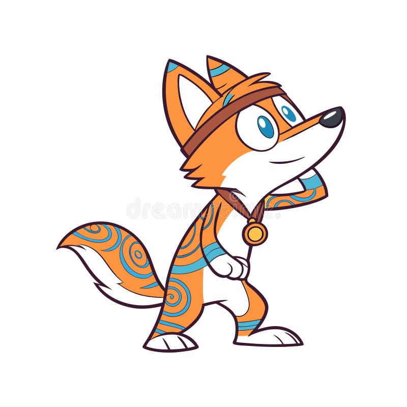 Dynamic Dash the Daring Dingo Character Art Stock Illustration ...