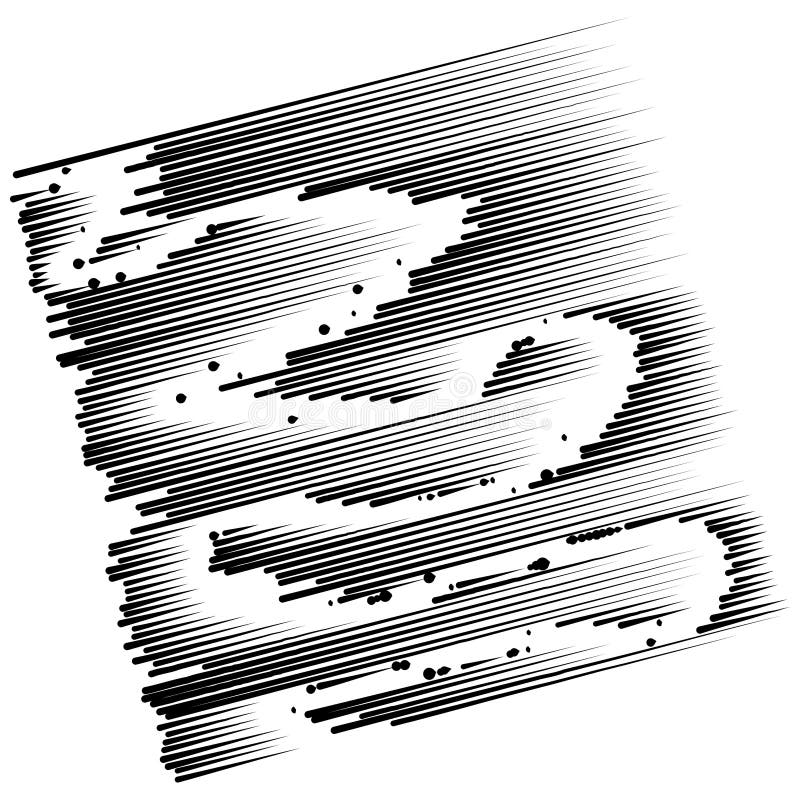 Dynamic Dashed, Segmented Lines Pattern. Irregular Stripes. Straight ...