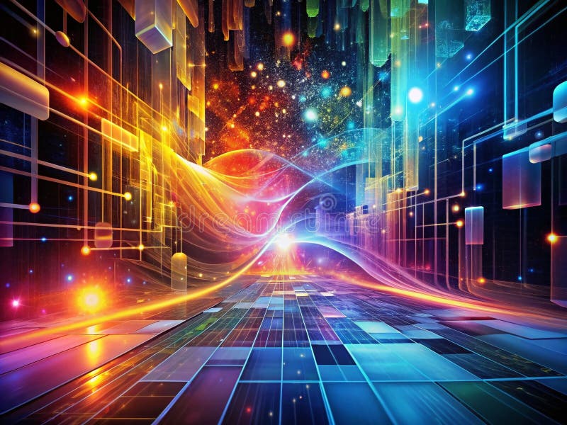 Dynamic Data Flow Generative Art Futuristic Visualizations for Modern ...