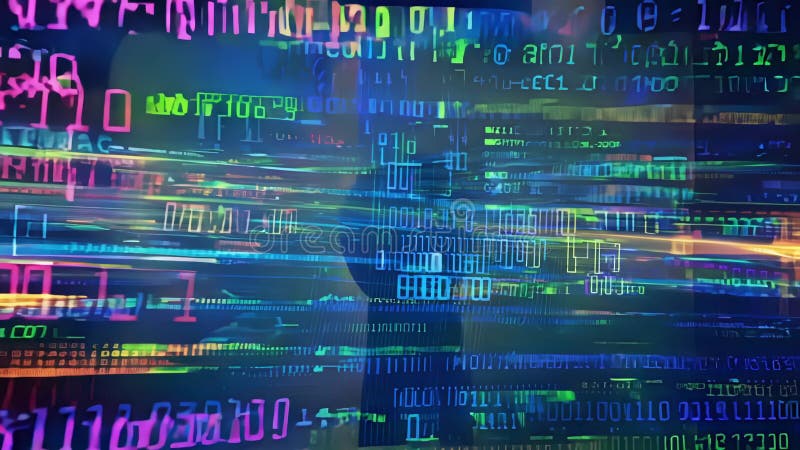 Dynamic Data Flow Visualization in a High-Tech Environment Stock Video ...