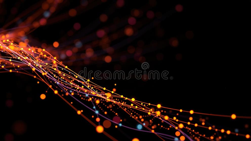 Dynamic Data Flow Visualization an Intriguing Abstract AI Art Design ...