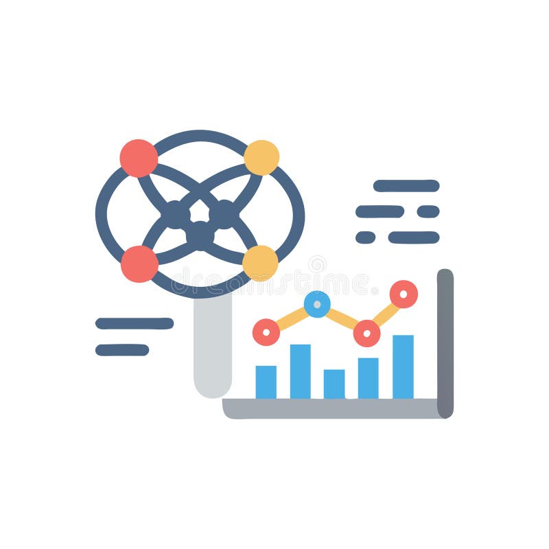Dynamic Data Science Symbol Illustration Stock Image - Illustration of ...