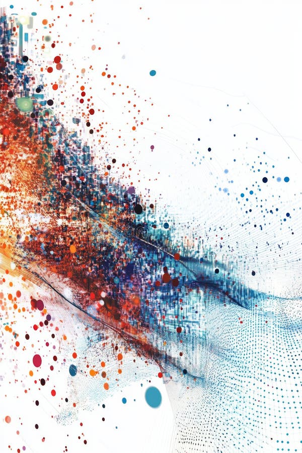 Dynamic Data Stream Visualization with Colorful Dots and Abstract ... Dynamic Data Stream Visualization with Colorful Dots and Abstract ...