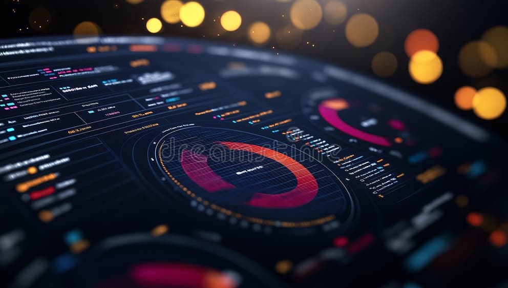 Dynamic Data Visualization with Colorful Graphs and Charts Stock ...