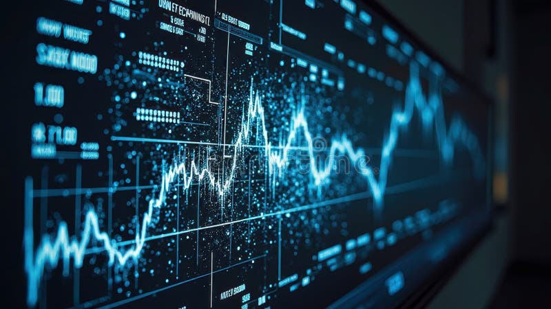 Dynamic Data Visualization Digital Graphs Technical Analytics Stock ...