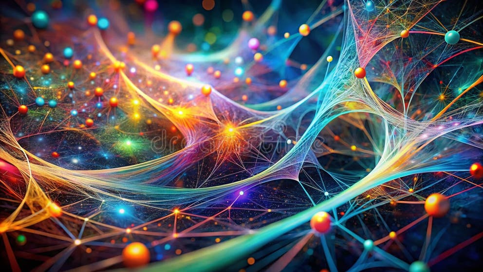 Dynamic Data Visualization a Surreal Web Design Graph Explores Abstract ...