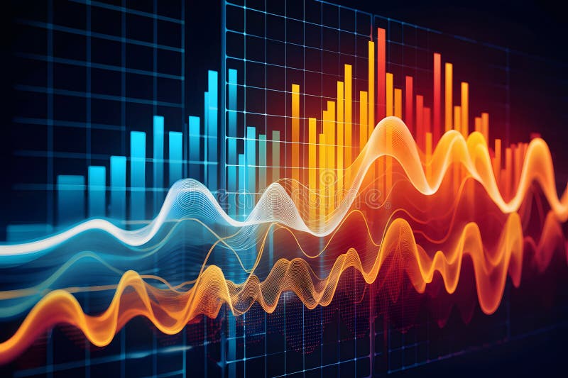 Dynamic Data Visualization Vibrant Graphs and Waveforms on Grid Like ... Dynamic Data Visualization Vibrant Graphs and Waveforms on Grid Like ...