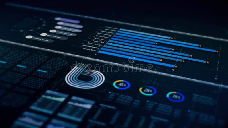 Business Infographic Showcase Presentation Display Stock Illustration ...