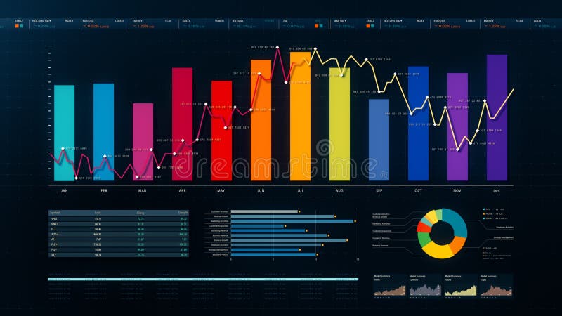 Business Infographic Showcase Presentation Display Stock Illustration ...