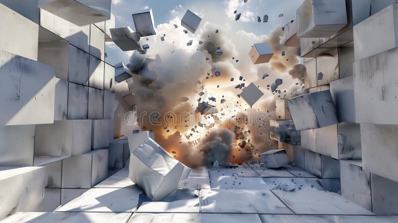Dynamic Debris, Exploding Wall Provides Center Stage for Any Object ...