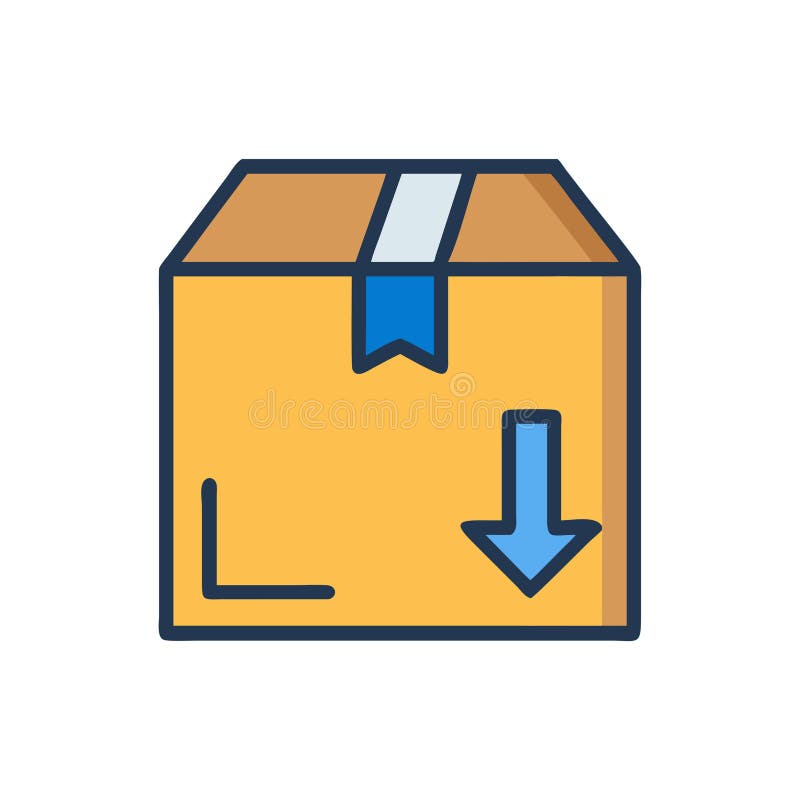 Dynamic Delivery Box Icon for Logistics Management Stock Vector ...