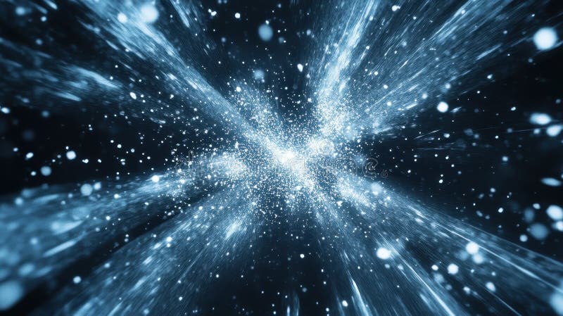 A Dynamic Depiction of Light and Particles Conveying a Sense of Cosmic ...