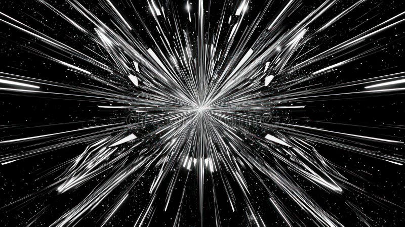 A Dynamic Depiction of Light Rays Radiating Outward, Suggesting Speed ...