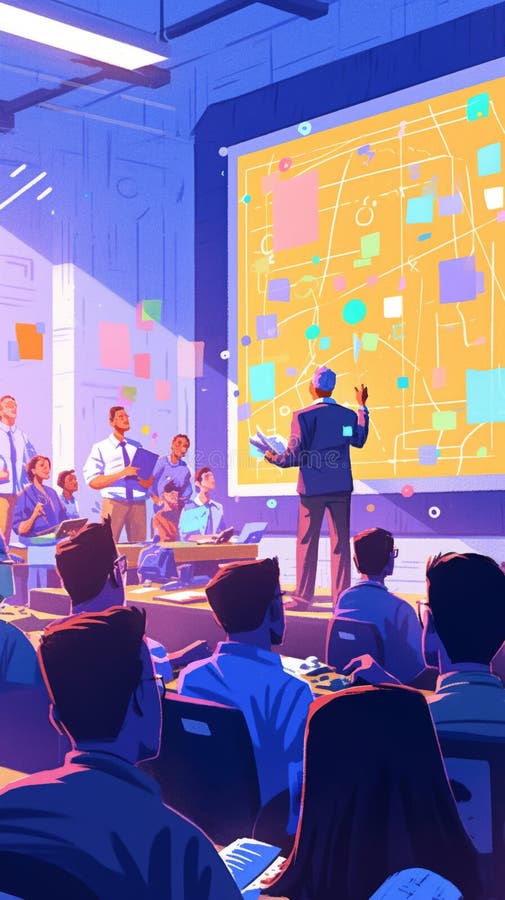 Dynamic Depiction of a Professor Engaging Students during a Lecture ...