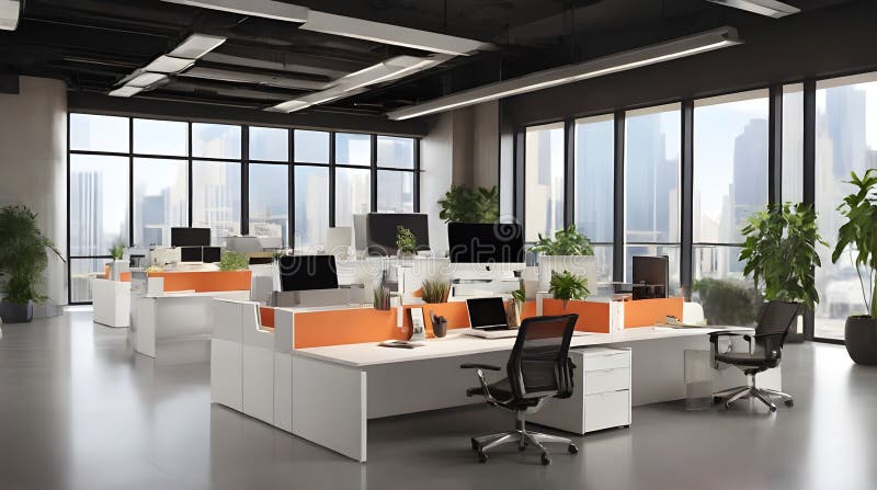 Vibrant Team Collaboration in Dynamic Office: Realistic Business ...