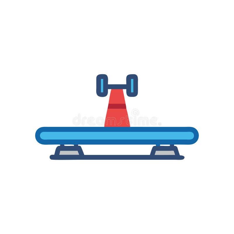 Dynamic Balance Board Trainer Icon Design Stock Illustration ...