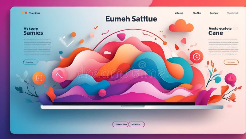 Dynamic Design Canvas: Versatile UI UX Palette. AI Generate Stock ...