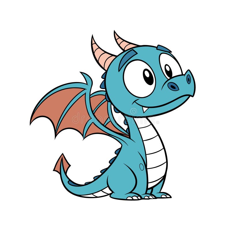 Dynamic Dexter the Dragon Character Design Stock Vector - Illustration ...