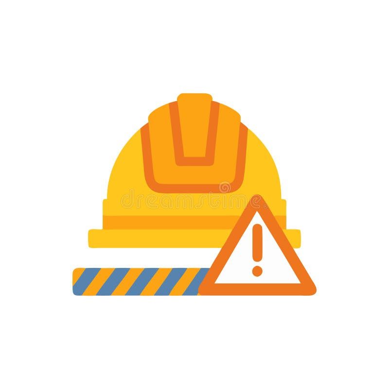 Dynamic Construction Safety Icon Design Stock Illustration ...