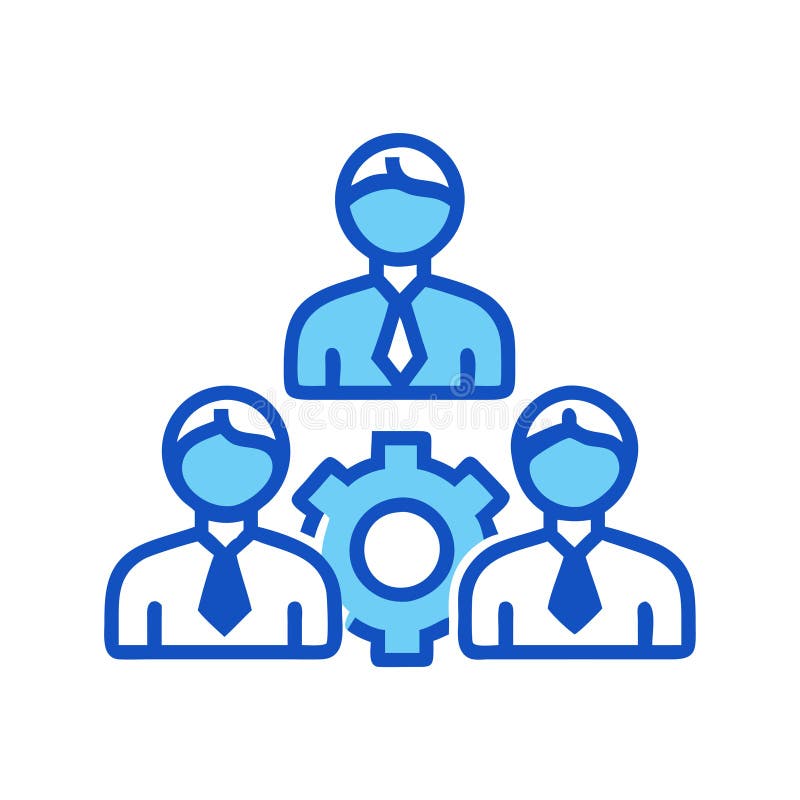 Dynamic Business Collaboration Icon Stock Vector - Illustration of ...