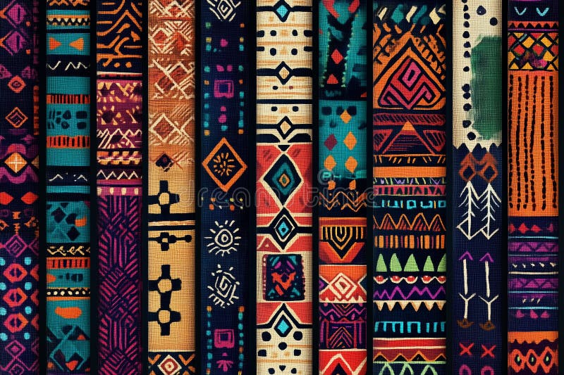 Traditional African Pattern Stock Image - Image of symmetry, flooring ...