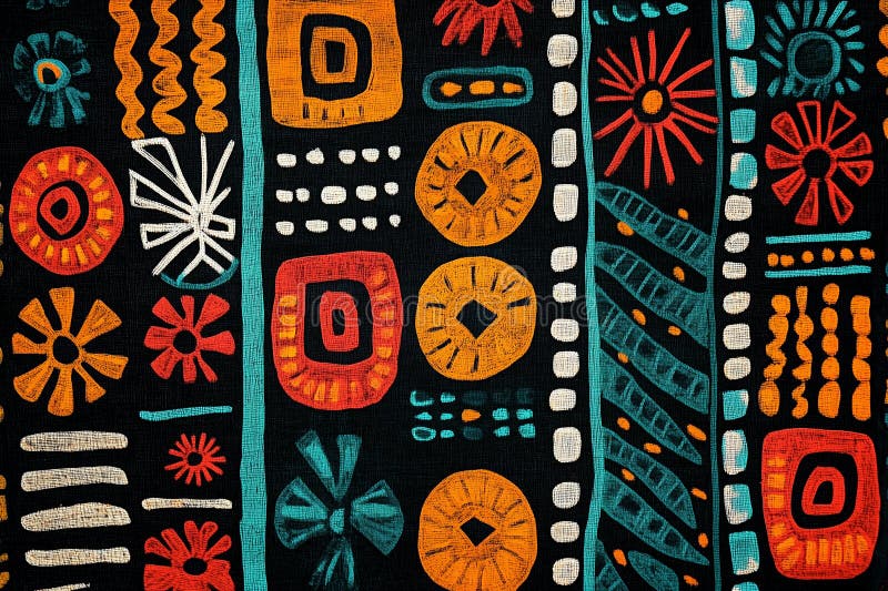 Traditional African Pattern Stock Illustration - Illustration of glass ...