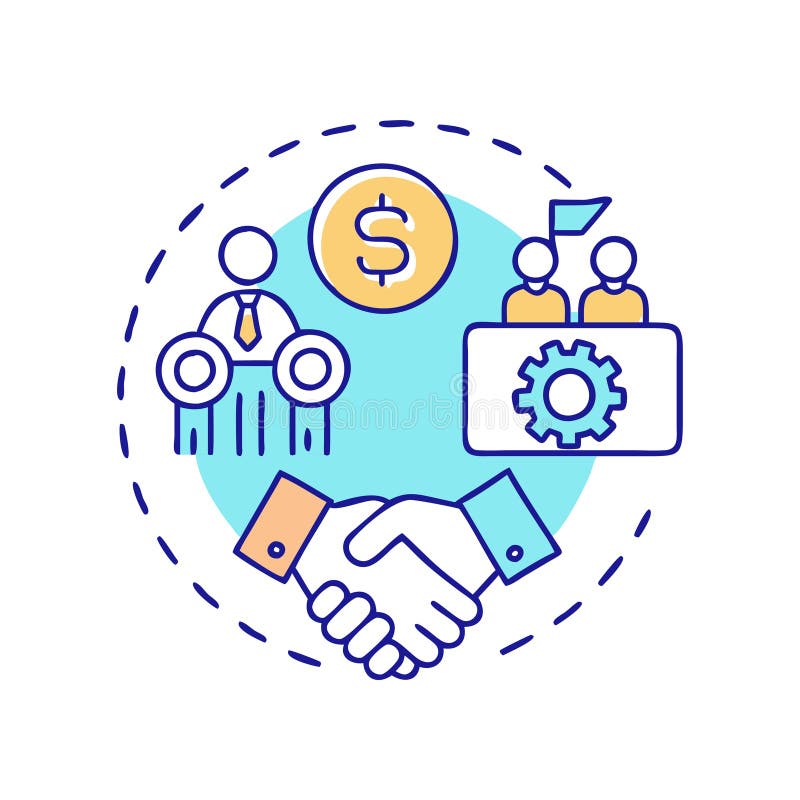 Dynamic Business Sponsorship Icon Stock Vector - Illustration of ...